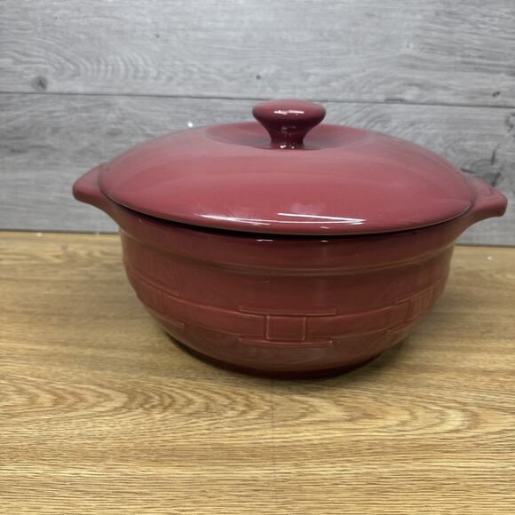 Longaberger | Kitchen | Longaberger Paprika Woven Tradition Pottery 45 ...
